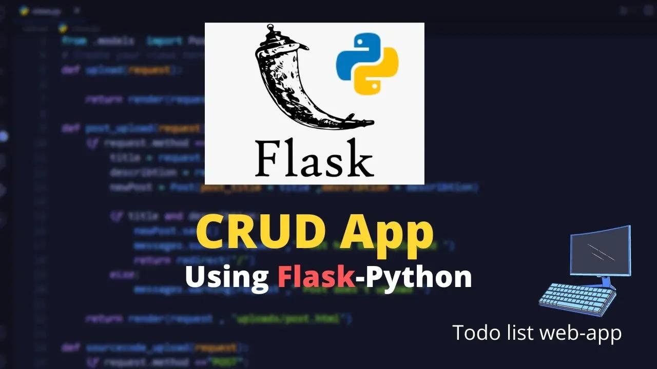 CRUD app using Flask-python code || Flask Todo App - No Talking