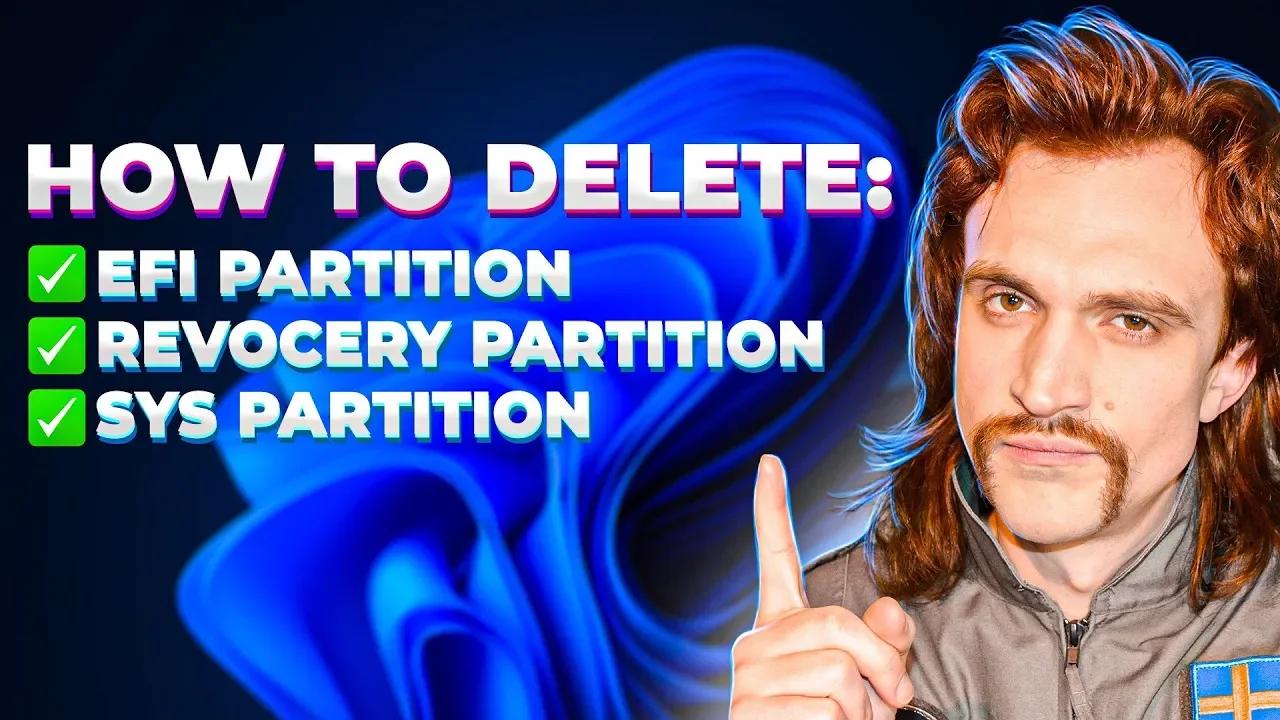 How To Delete Efi Partition Esp System Partition Recovery
